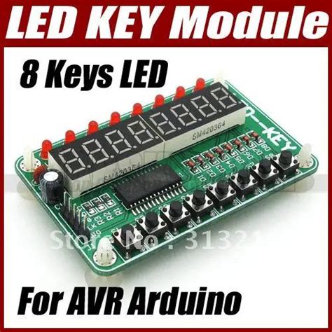 tm1638 led key module 8 bit digital tube 8 led 8 keys for avr arduino