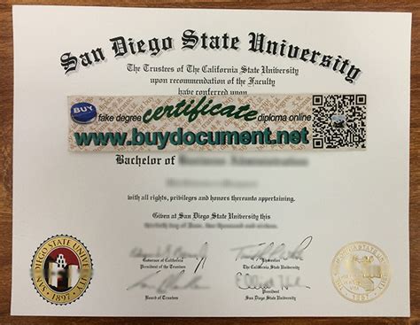 How To Buy Sdsu Fake Degree Certificate San Diego State University