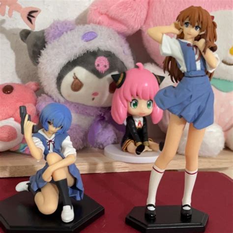 Rei Ayanami With A Gun Asuka Langely Figure Depop