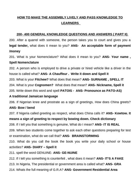 Assembly Questions 2 Pdf West Africa Immunodeficiency