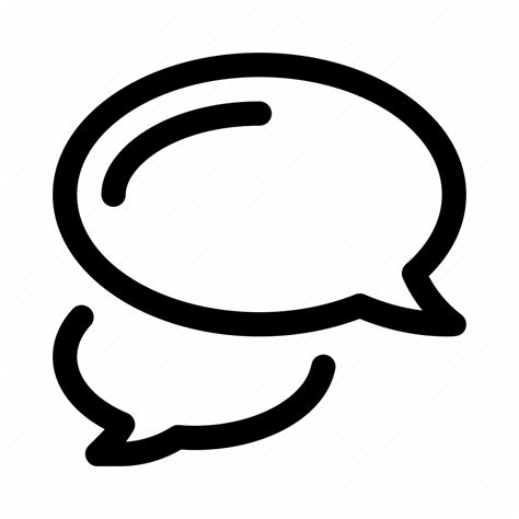Speech Bubbles Message Chat Box Conversation Communication Icon