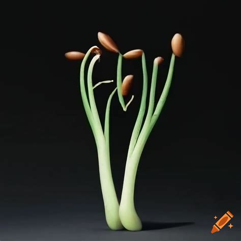 Close Up Of A Seed Germinating On Craiyon