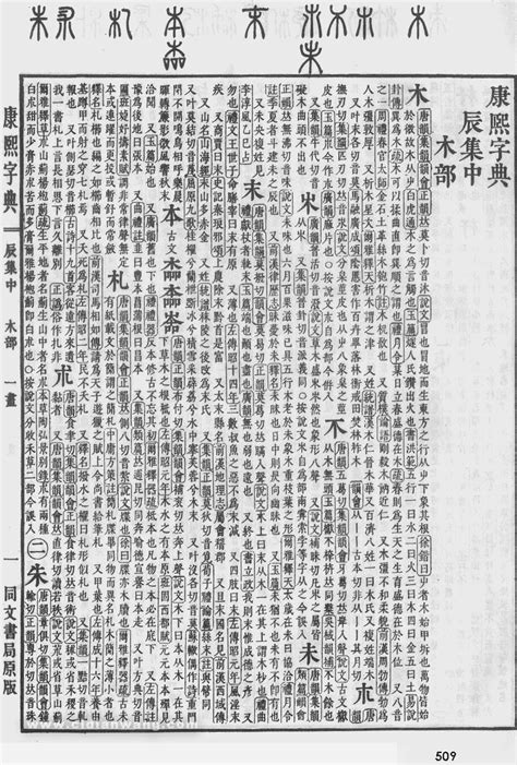 康熙字典第509页 康熙字典扫描版 词典网