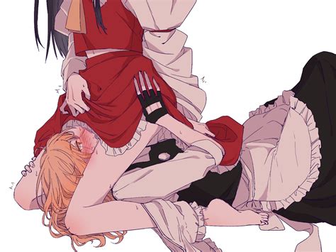 Hakurei Reimu And Kirisame Marisa Touhou Drawn By Hitte Danbooru