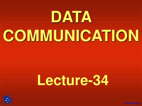 types of redundancy checks data communication lecture slides slides data communication