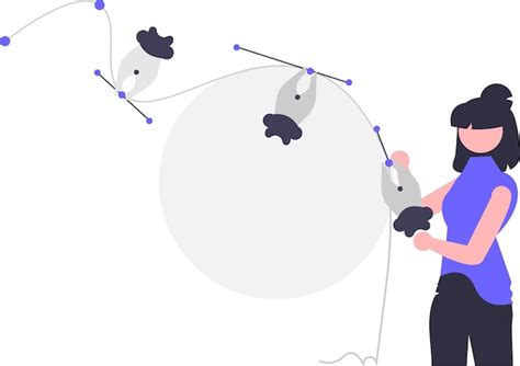 Premium Vector Female Web Developer Creating Program