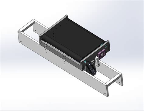 19 长250宽350皮带输送线3d模型图纸 Solidworks设计solidworks 2012模型图纸下载 懒石网