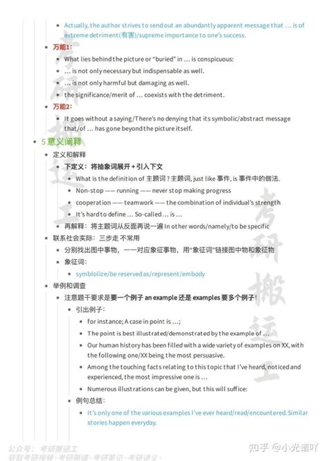 考研英语 潘赟 9步搞定考研英语高分写作作文九宫格框架笔记 知乎
