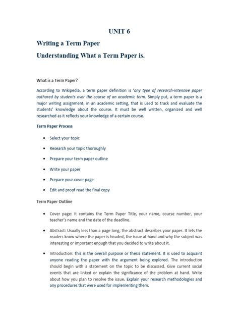 Unit 6 Lecture Note Pdf Thesis Knowledge