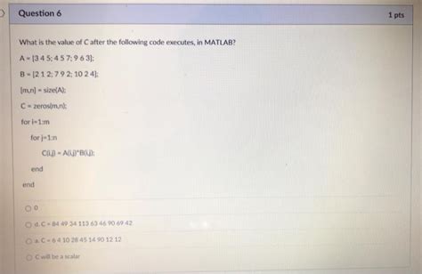 Solved Question 5 1 Pts Suppose You Would Like To Plot Two