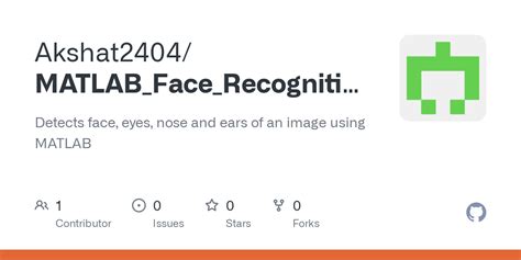 Github Akshat Matlab Face Recognition Detects Face Eyes Nose And Ears Of An Image Using