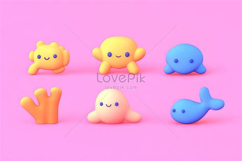 노란 산호 일러스트 무료 다운로드 Lovepik