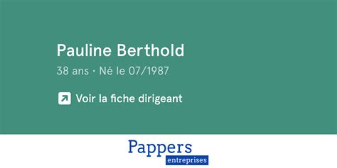 Pauline Berthold Berthold Pauline