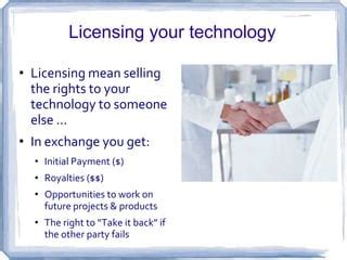 IP Licensing Technology Valuation PPTX Business Business And Finance