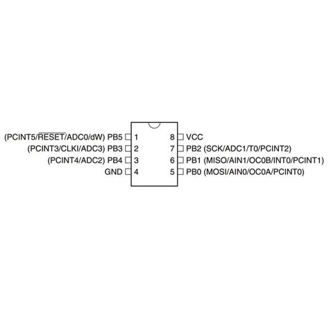 Buy Attiny13a Ssu Smd 8 Bit 20mhz Microcontroller Soic 8 Affordable ®