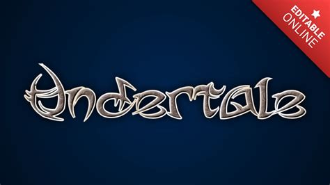 Undertale Tribal Text Effect Generator