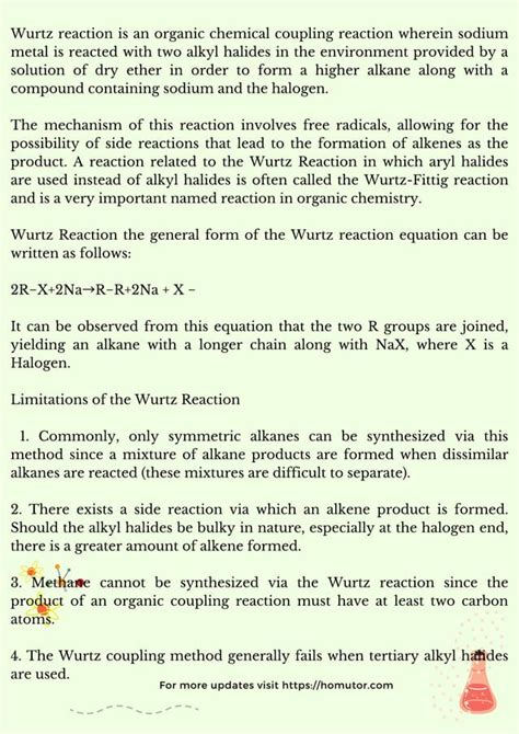 Wurtz Reaction With Limitations Pdf