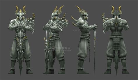 战神雕像，战神石像，武士石雕像，守卫石像3d模型 雕塑雕像 蜗牛模型网