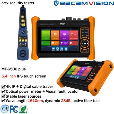 Mt 6500 Plus Fiber Cable Tester With Otdr Cctv Monitor Cctv Security Tester Fiber Optic Cable