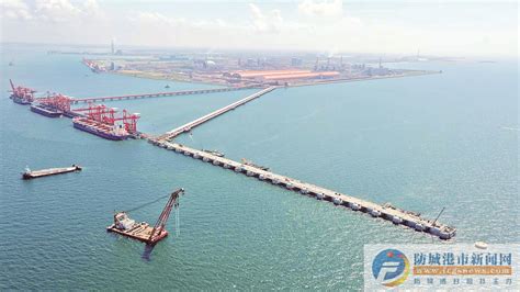 北部湾地区最大散货码头胸墙浇筑完成 防城港 泊位 赤沙
