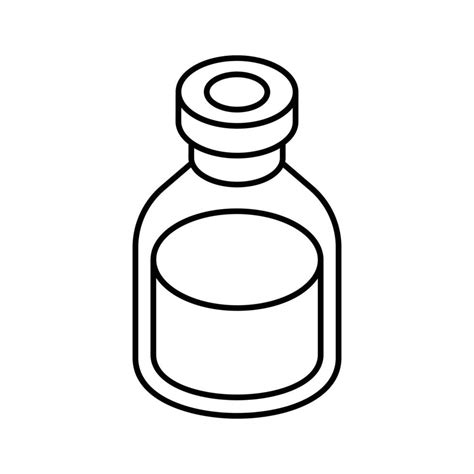 Sano Jarabe Vector De Jarabe Botella En Moderno Estilo 40156576 Vector