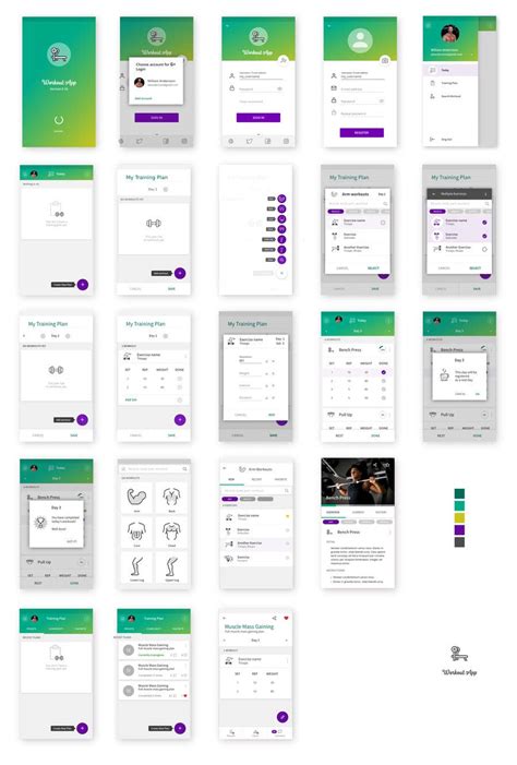 Android App Mockup Wireframe With A Complete Flow Interaction Freelancer