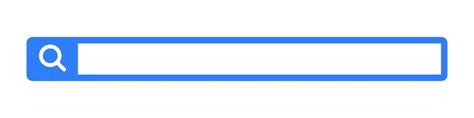 Blue Search Bar Icon Internet Search Box Vector 34371585 Vector Art