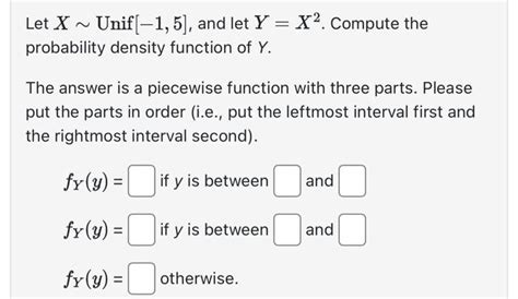 Solved Suppose That X∼exp M And Y Lnx A Compute The