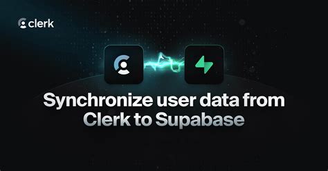 synchronize user data from clerk to supabase