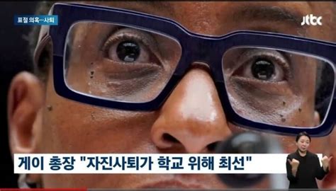 Pc주의 고집하던 하버드대 총장 사퇴 실시간 베스트 갤러리