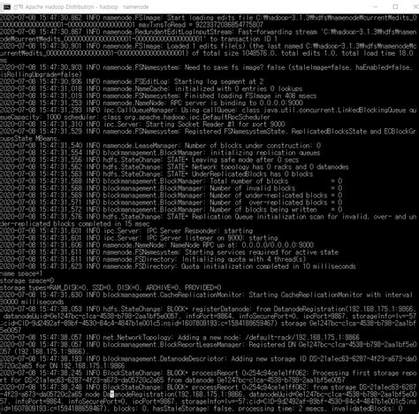 Hadoop Window Namenode And Datanode 실행 오류 춤추는 개발자