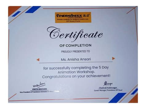 Animation Workshop Learning Growth Creativity Anisha Ansari