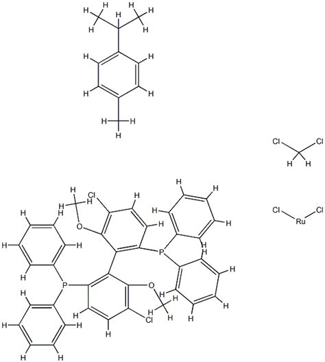 Chloro[ S 5 5′ Dichloro 6 6′ Dimethoxy 2 2′ Bis Diphenylphosphino 1 1′ Biphenyl] P Cymene
