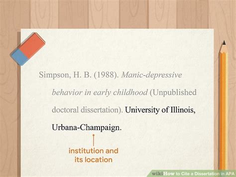 3 Ways To Cite A Dissertation In Apa Wikihow Life
