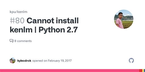 Cannot Install Kenlm Python Issue Kpu Kenlm GitHub