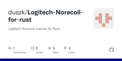 github duszk logitech norecoil for rust logitech norecoil macros for