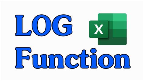 How To Use The Log Function In Excel Youtube