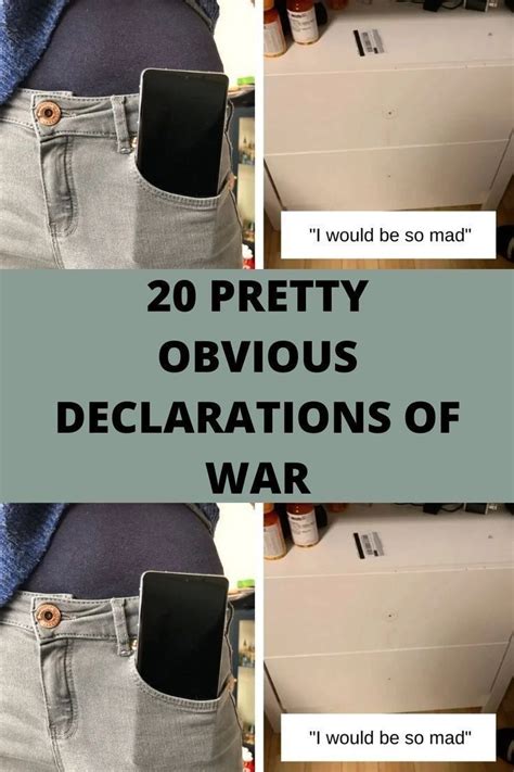 20 Pretty Obvious Declarations Of War Artofit
