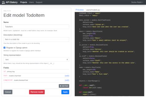 Project Code Preview For Django