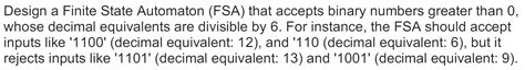 Solved Design A Finite State Automaton Fsa ﻿that Accepts