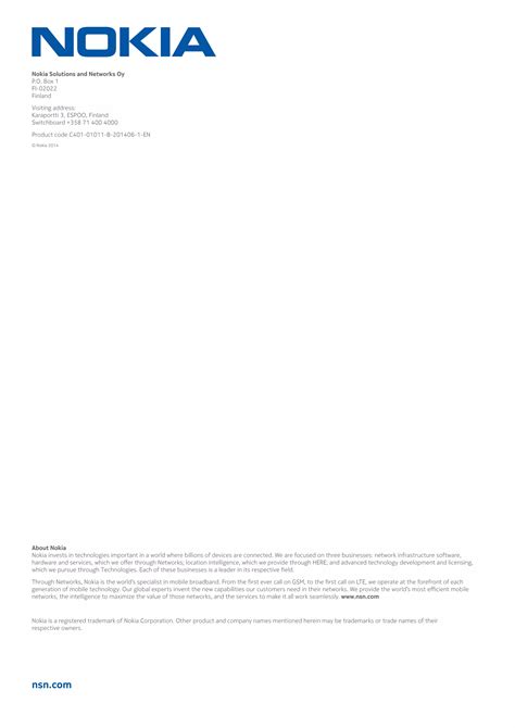 Nokia Netact Brochure Pdf