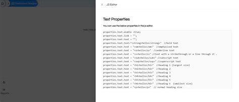 Change Component Text Image And Tab Properties In The Dashboard