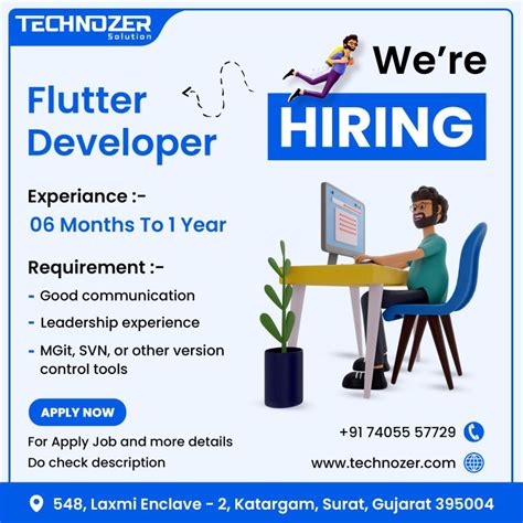 technozer solution on linkedin 🌟 urgent hiring flutter developer 🌟 we re seeking a talented