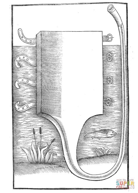 중세 공성 엔진 색칠하기