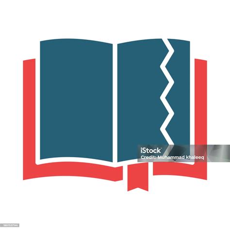 찢어진 책 벡터 글리프 개인 및 상업적 사용을 위한 두 가지 색상 아이콘입니다 0명에 대한 스톡 벡터 아트 및 기타 이미지