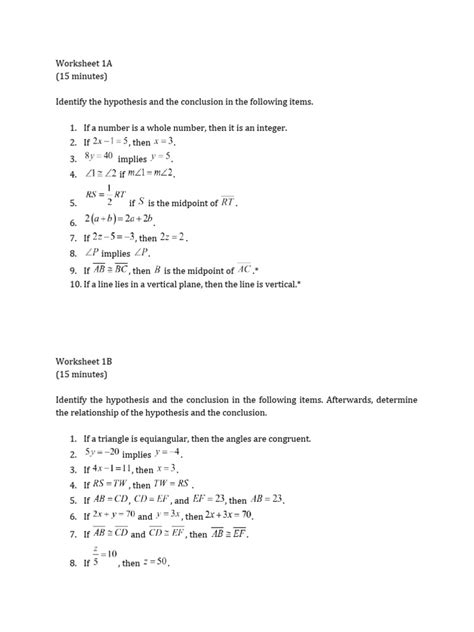 Worksheets Grade 8 Mathematics Quarter Ii Geometry Final Pdf