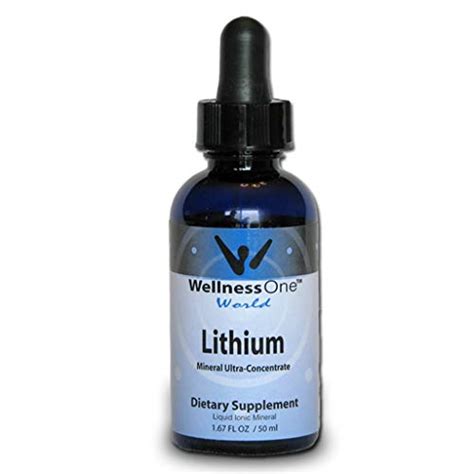Wellnessone Liquid Lithium Supplements Ionic Lithium Supplement
