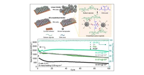 Design Of A Bioinspired Robust Three Dimensional Cross Linked Polymer Binder For High