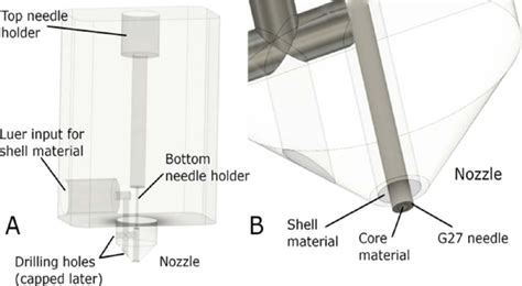 Coreshell Set Up For Co Axial Bioprinting Using Composite Bioinks Of