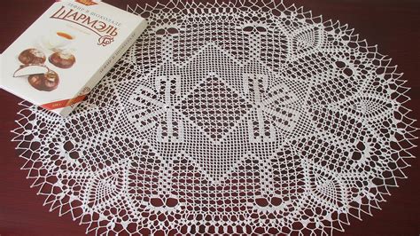 ОВАЛЬНАЯ САЛФЕТКА КРЮЧКОМ ФИЛЕЙНОЕ ВЯЗАНИЕ ЧАСТЬ 2 Youtube